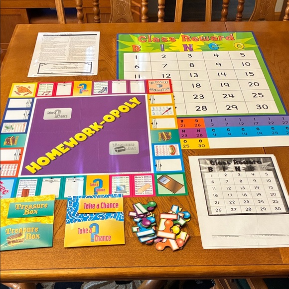 Games | Homeworkopoly Educational Board Game Class Reward Bingo | Poshmark